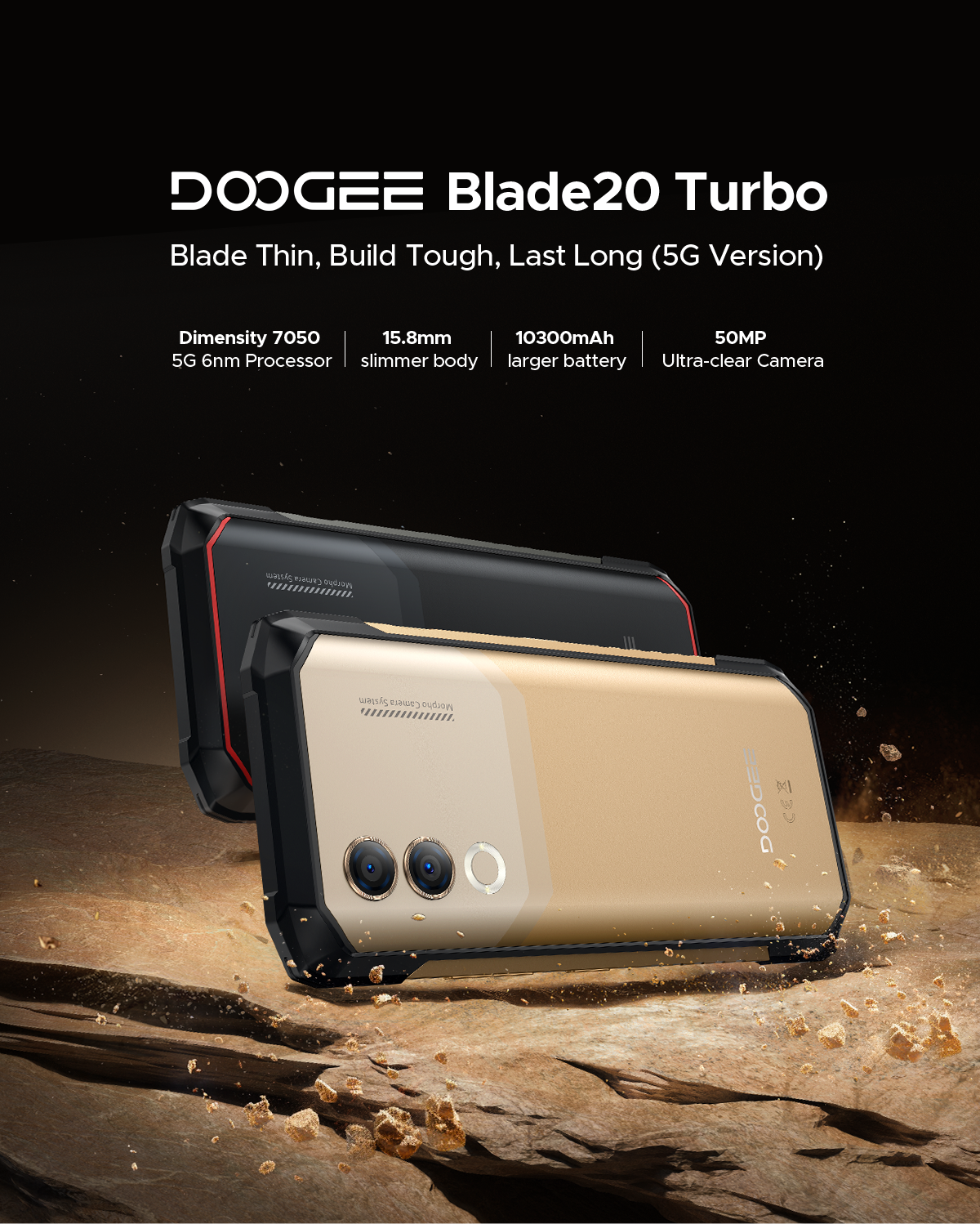 Blade20 Turbo Blade Thin, Build Tough, Last Long（5G Version） – doogee.com